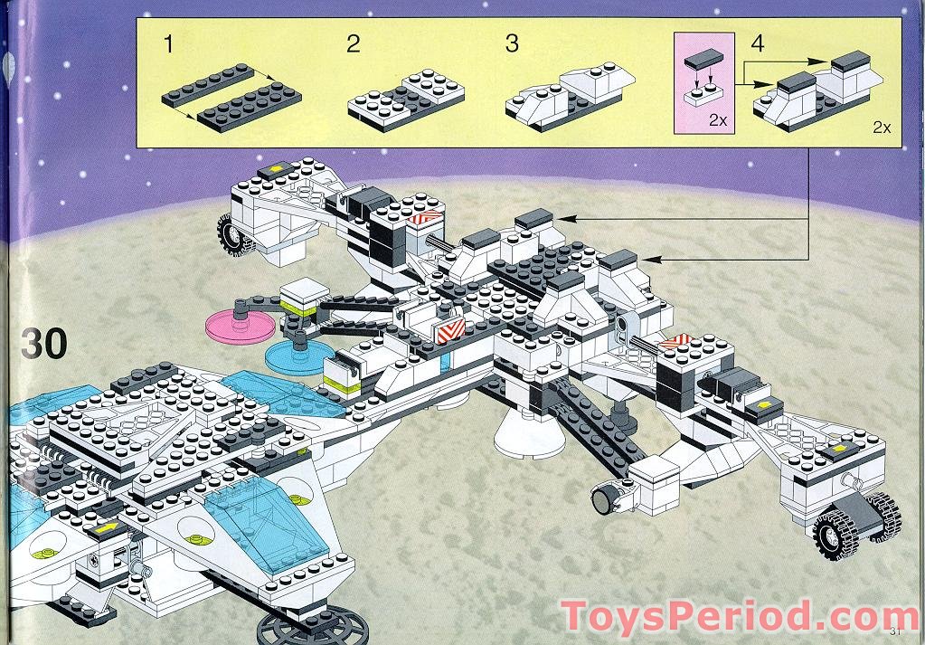 LEGO 6982 Explorien Starship Instructions and Parts List