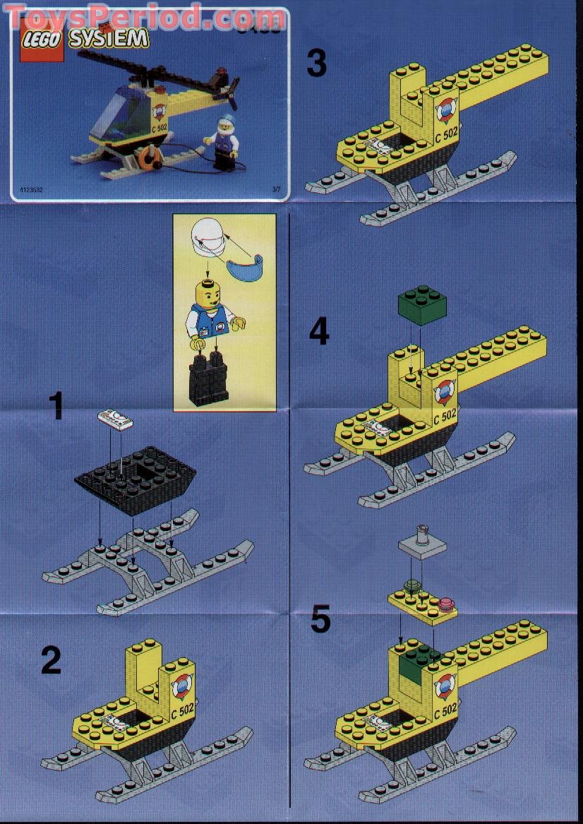 LEGO 6435 Coast Guard Hq Instructions and Parts List