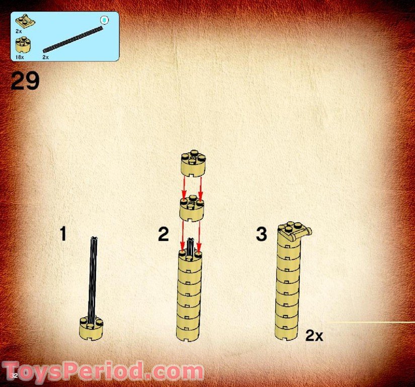 LEGO 7621 Indiana Jones and the Lost Tomb Instructions and Parts List