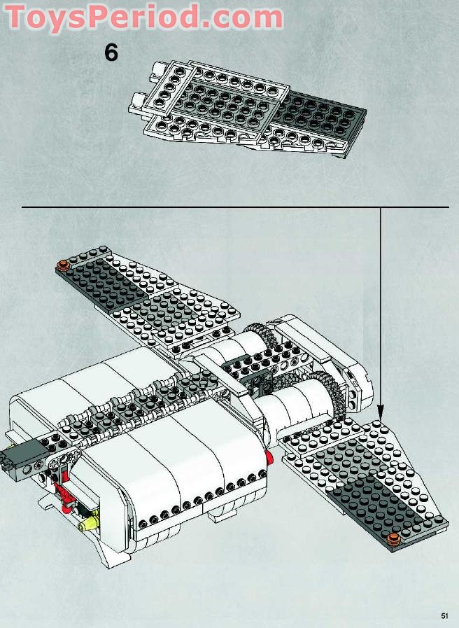 LEGO 7659 Imperial Landing Craft Instructions and Parts List