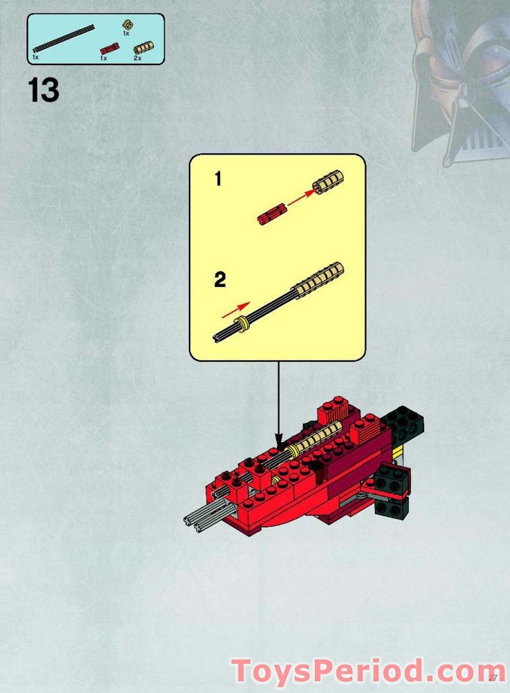 LEGO 7665 Republic Cruiser (Limited Edition - with R2-R7) Instructions ...