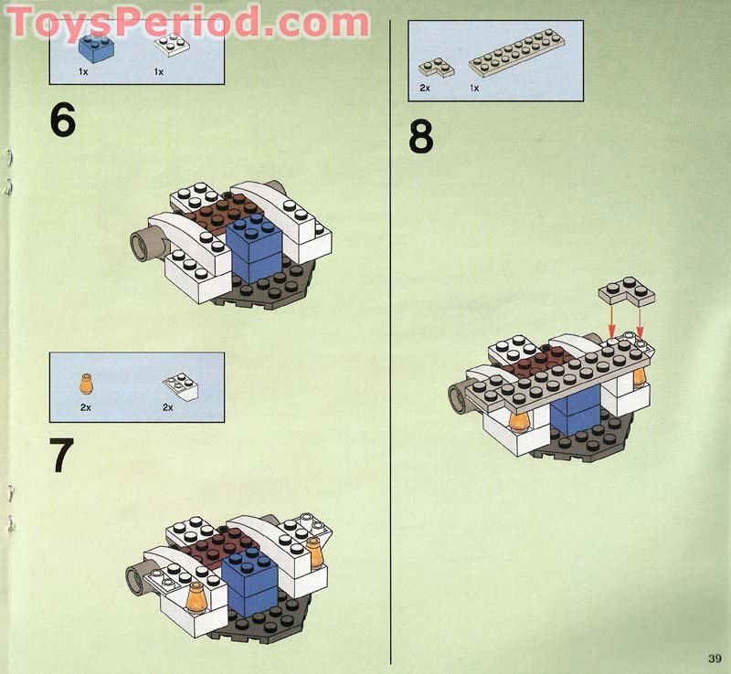 LEGO 7697 MT-51 Claw-Tank Ambush Instructions and Parts List