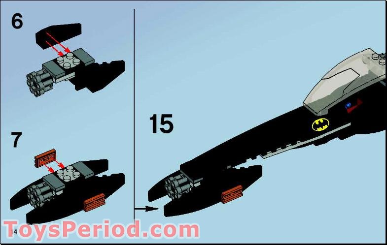 LEGO 7779 The Batman Dragster: Catwoman Pursuit Instructions and Parts List