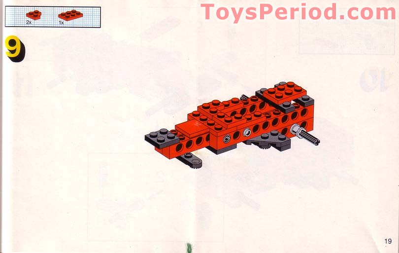 LEGO 8808 Formula One Racer Instructions and Parts List