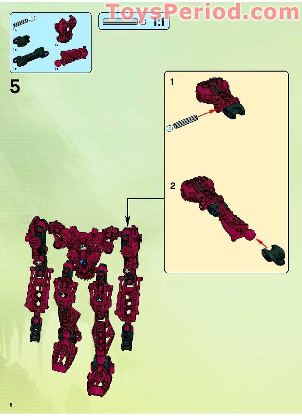 LEGO 8942-1 Jetrax T6 Instructions and Parts List