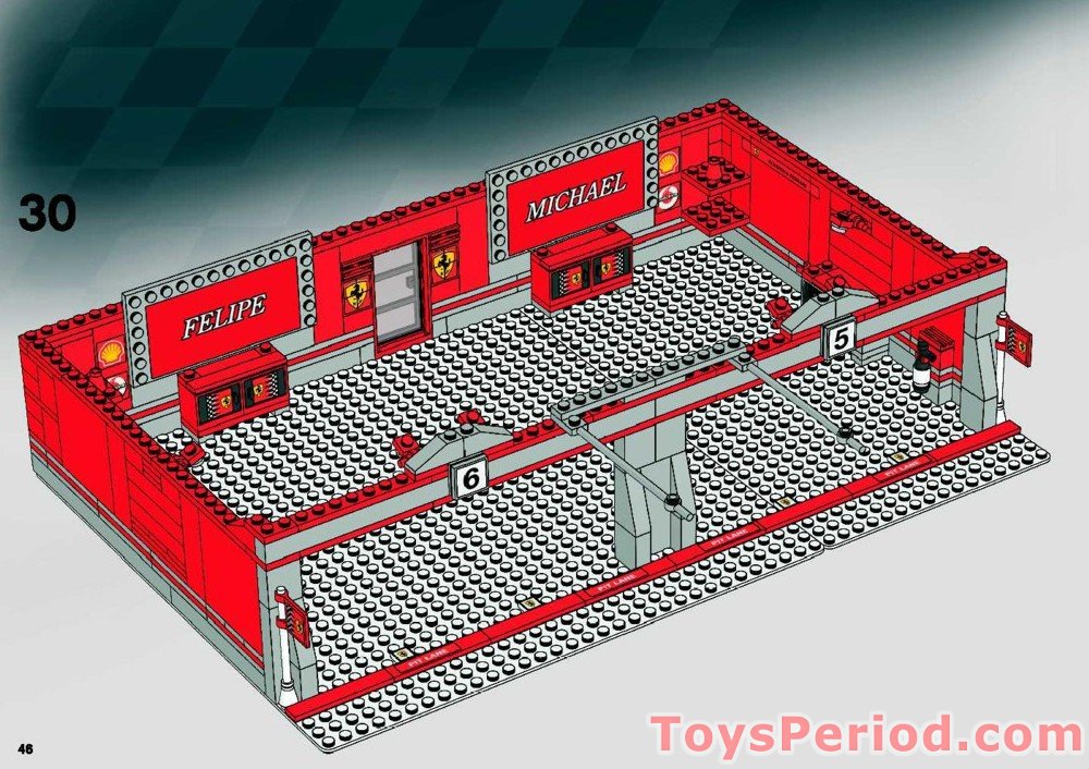 LEGO 8144-1 Ferrari 248 F1 Team (Schumacher) Instructions and Parts List