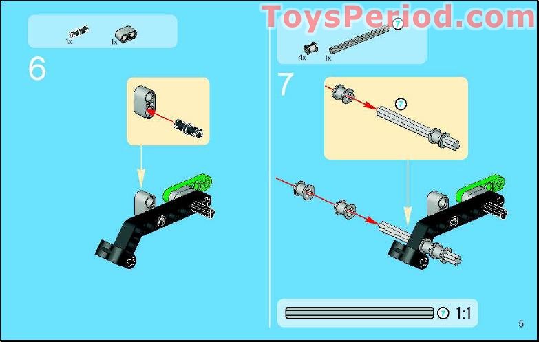 LEGO 8281 Mini Tractor Instructions and Parts List