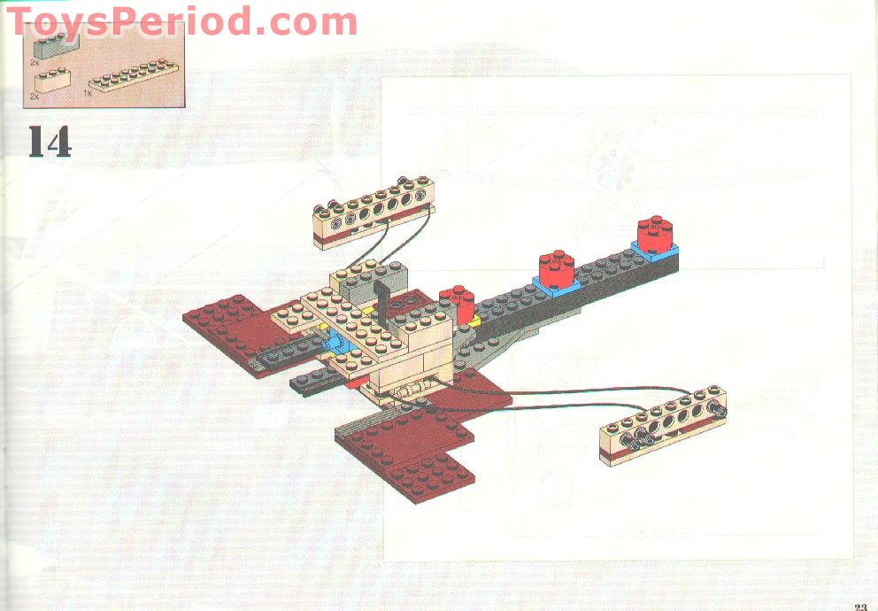 LEGO 3451 Sopwith Camel Instructions and Parts List