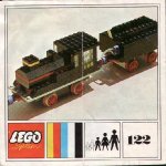 LEGO 122 Loco and Tender Instructions and Parts List