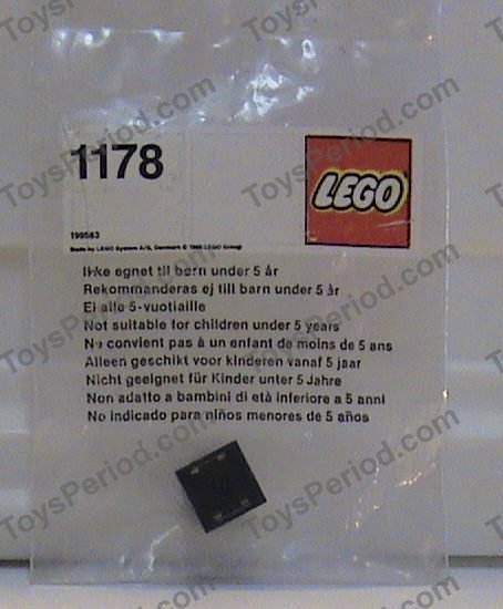 LEGO 1178 Siren, Black Set Parts List