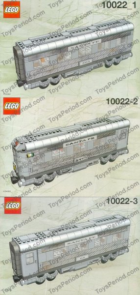 LEGO 10022 Santa Fe Car Set II (Builds One Dining, Observation, or ...