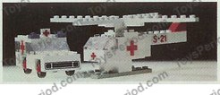LEGO 653-1 Ambulance and Helicopter Instructions and Parts List