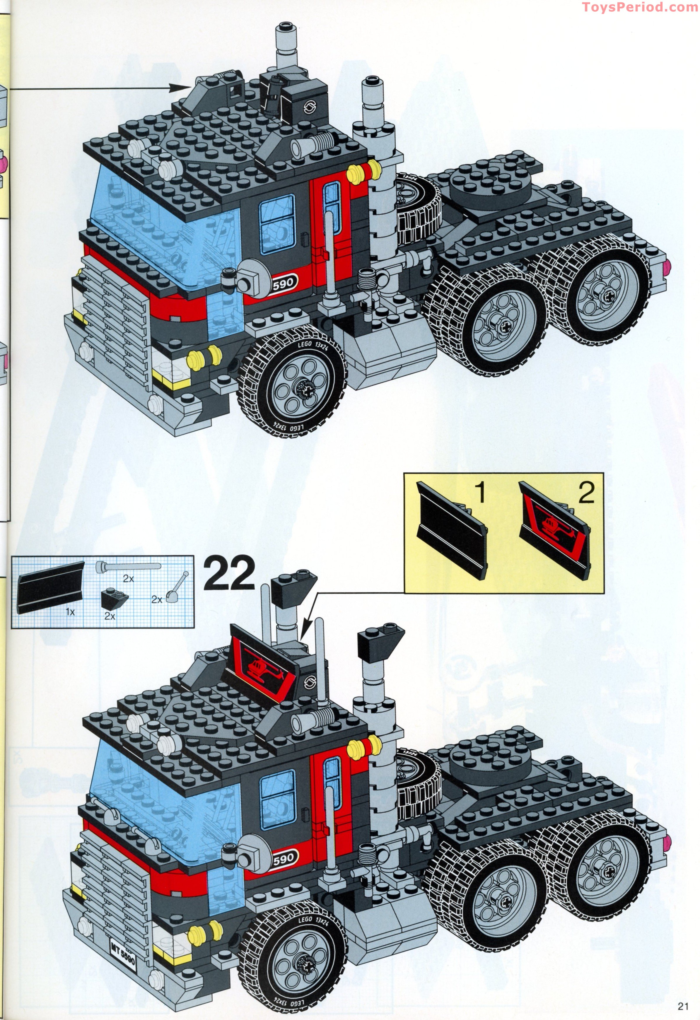 LEGO 5590 Whirl and Wheel Super Truck Instructions and Parts List