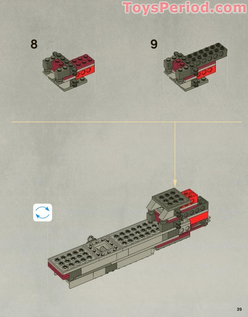 LEGO 7964 Republic Frigate Instructions and Parts List