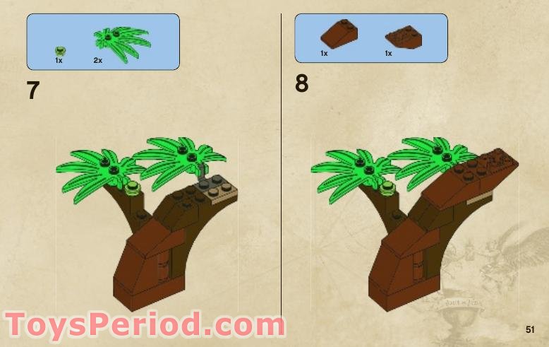LEGO 4182 The Cannibal Escape Instructions and Parts List