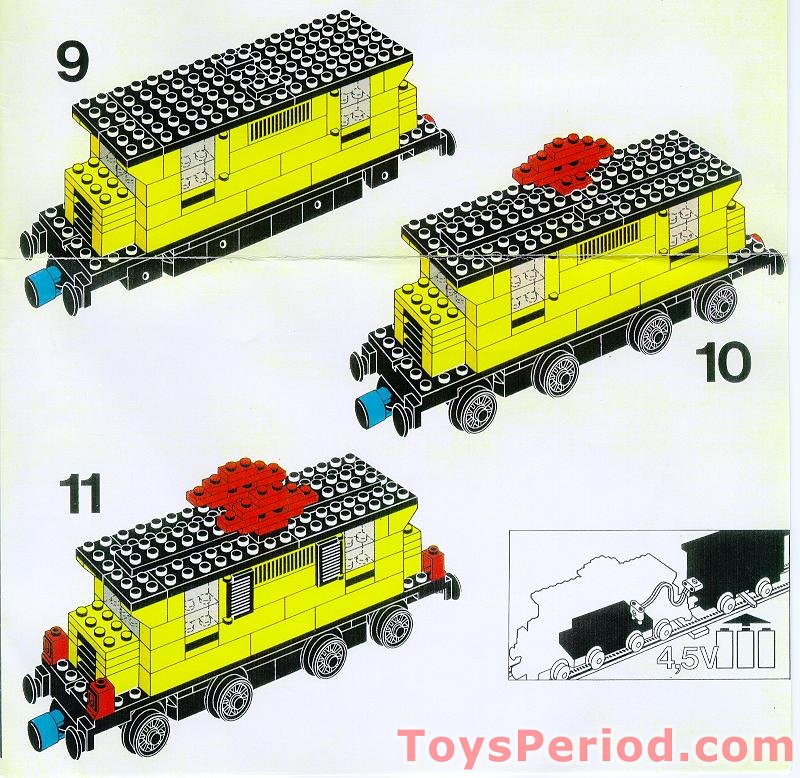 LEGO 162 Locomotive Without Motor Instructions and Parts List