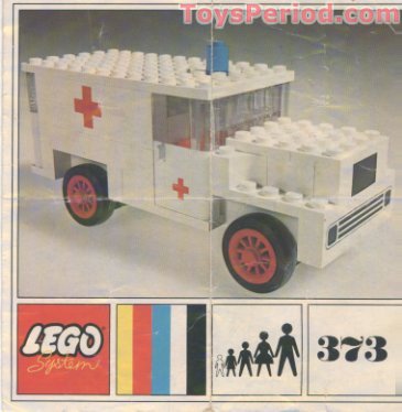 LEGO 373-2 Ambulance Instructions and Parts List