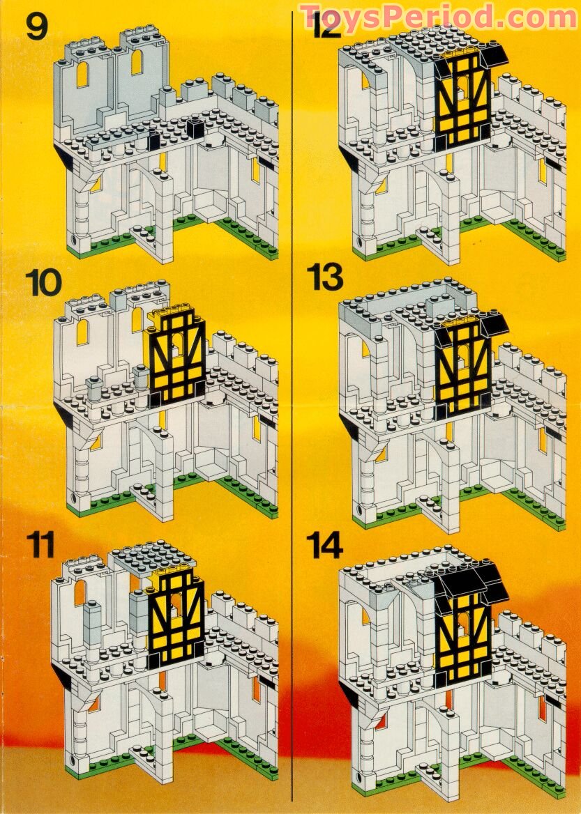 LEGO 10039 Black Falcon's Fortress Instructions and Parts List