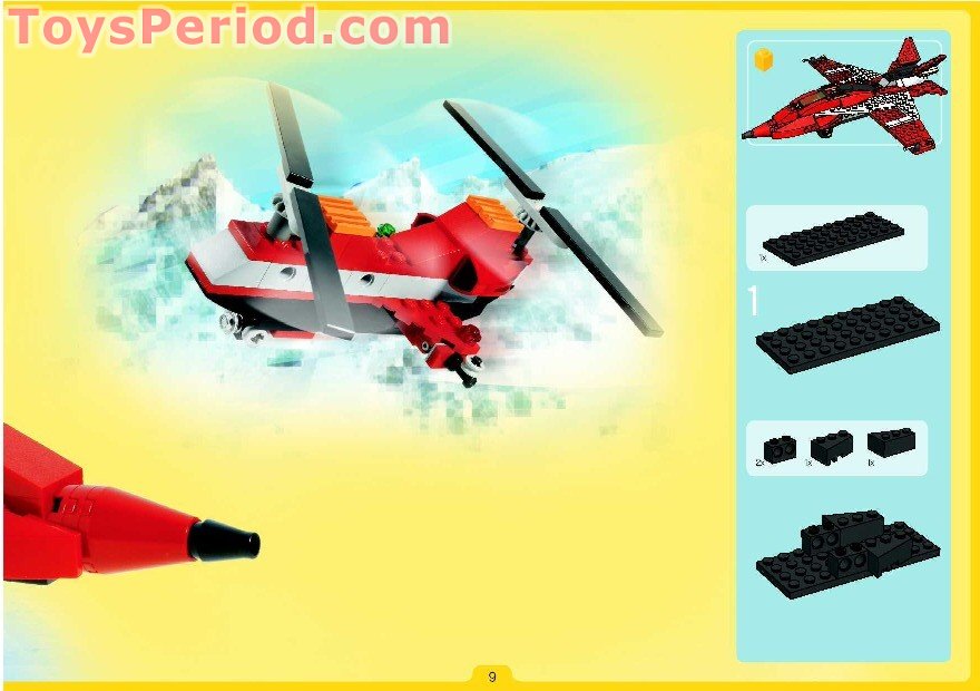 LEGO 4403 Air Blazers Instructions and Parts List