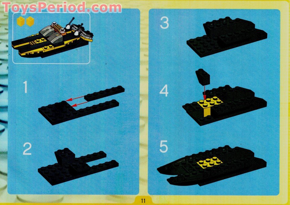 LEGO 4505 Sea Machines Instructions and Parts List