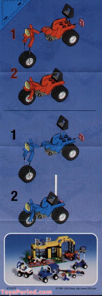 LEGO 6426 Super Cycle Center Instructions and Parts List