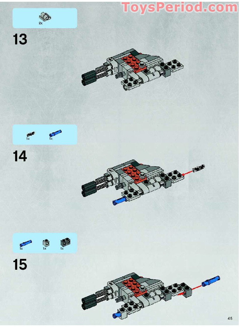 LEGO 7680 The Twilight Instructions and Parts List
