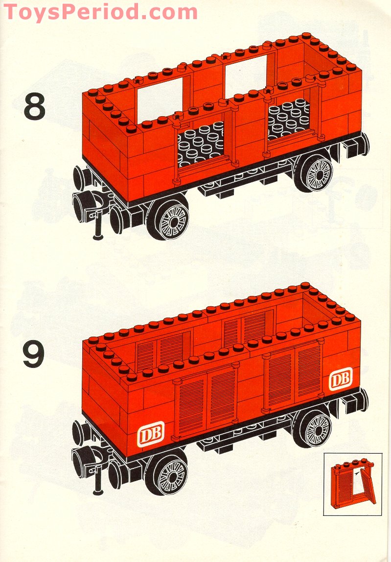 LEGO 7730 Electric Goods Train Instructions and Parts List