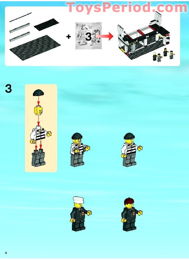 LEGO 7744 Police Headquarters Instructions and Parts List