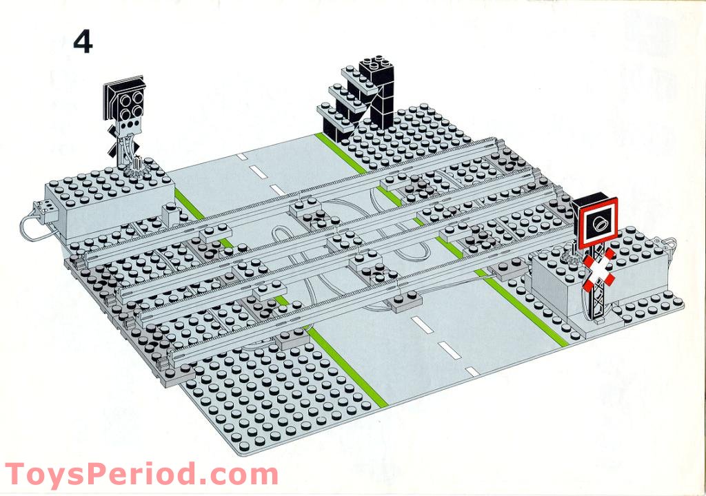 LEGO 7866 Level Crossing with Electric Gates Instructions and Parts List