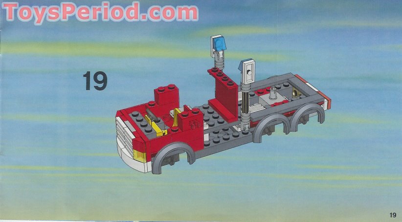 LEGO 7239 Fire Truck Instructions and Parts List