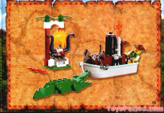 LEGO 7410 Jungle River Instructions and Parts List