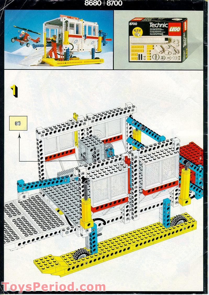 LEGO 8680 Arctic Rescue Base Instructions and Parts List