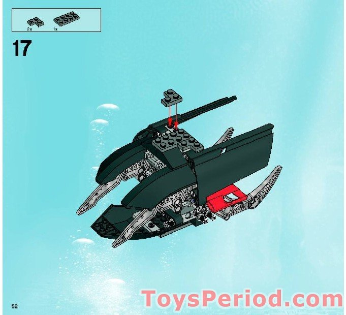 LEGO 8926 Toa Undersea Attack Instructions and Parts List