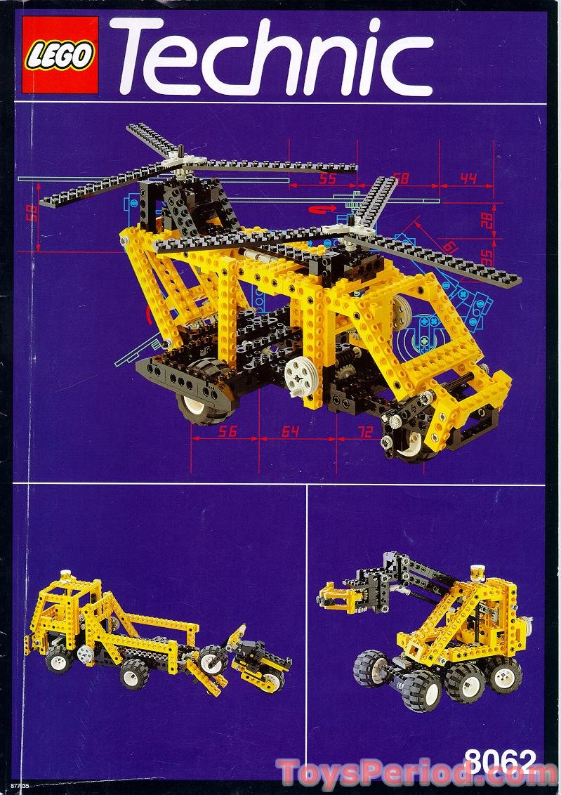 LEGO 8062 Universal Set with Storage Case Instructions and Parts List