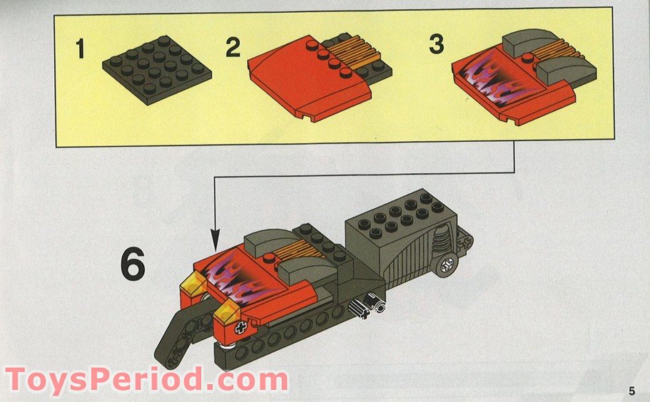 LEGO 8136 Fire Crusher Instructions and Parts List