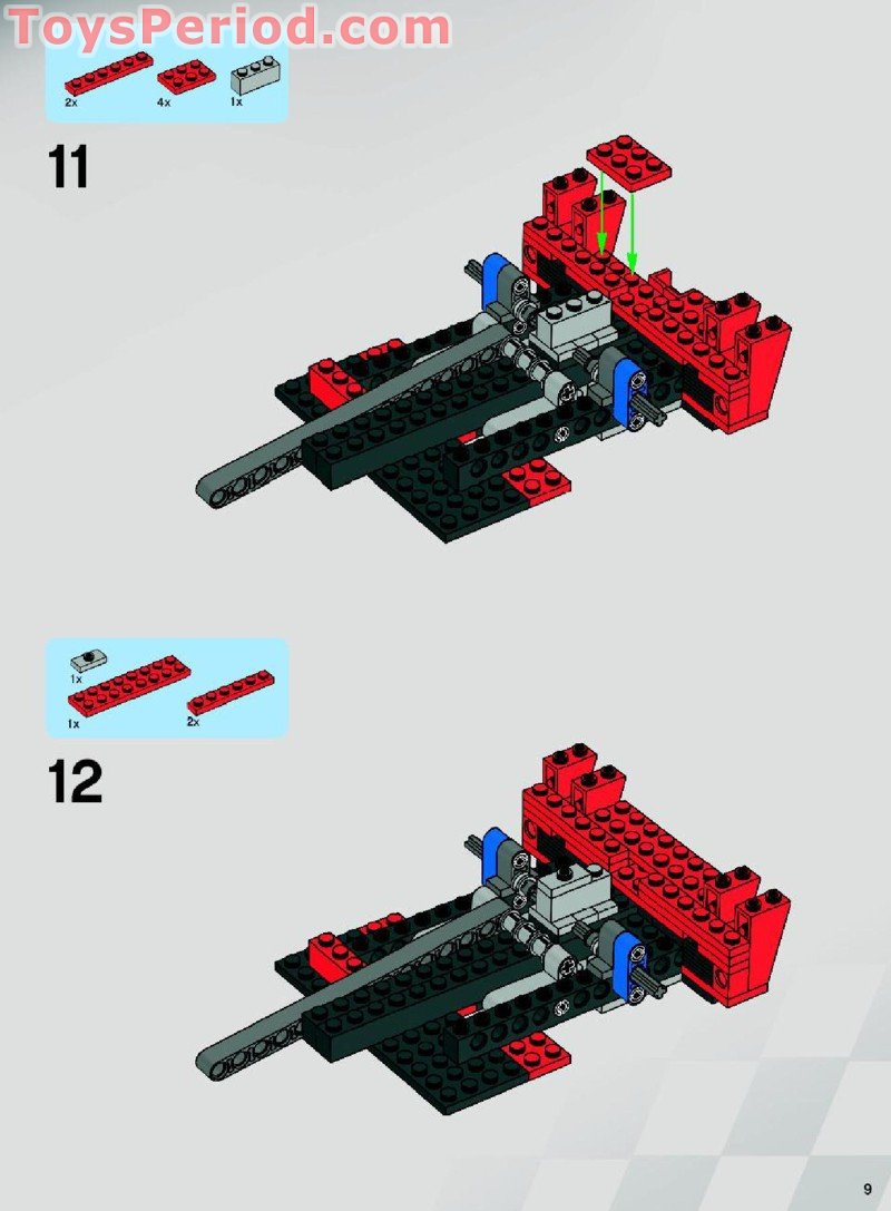 LEGO 8156 Ferrari FXX 1:17 Instructions and Parts List