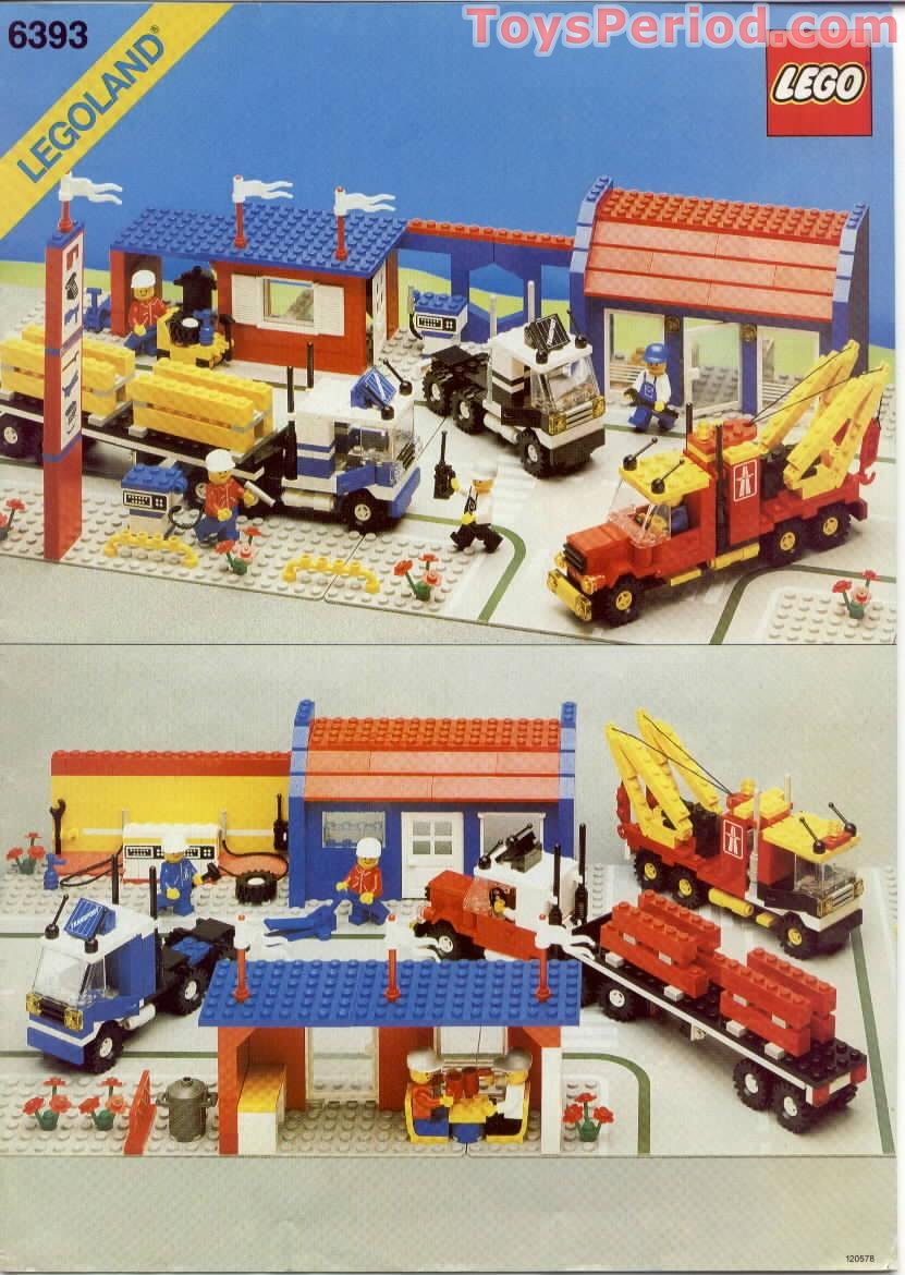 LEGO 6393 Big Rig Truck Stop Instructions and Parts List
