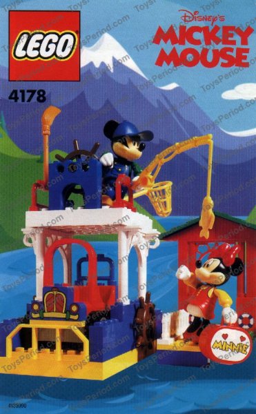 LEGO 4178 Mickey's Fishing Adventure Instructions and Parts List