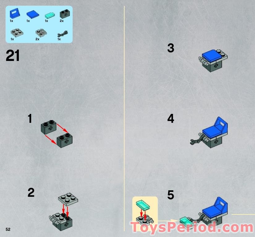LEGO 7869 Battle for Geonosis Instructions and Parts List