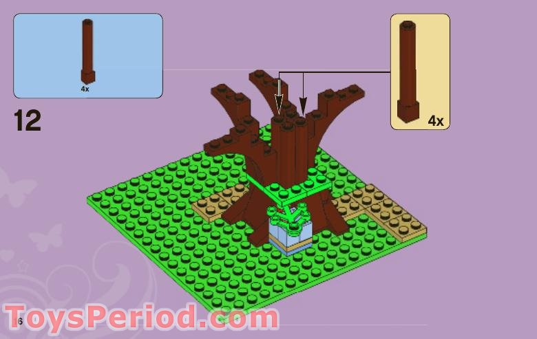 LEGO 3065 Olivia's Tree House Instructions and Parts List