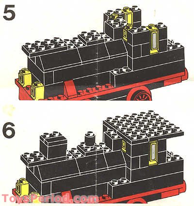 LEGO 180 4.5v Train with 5 Wagons and Circle of Track Instructions and ...