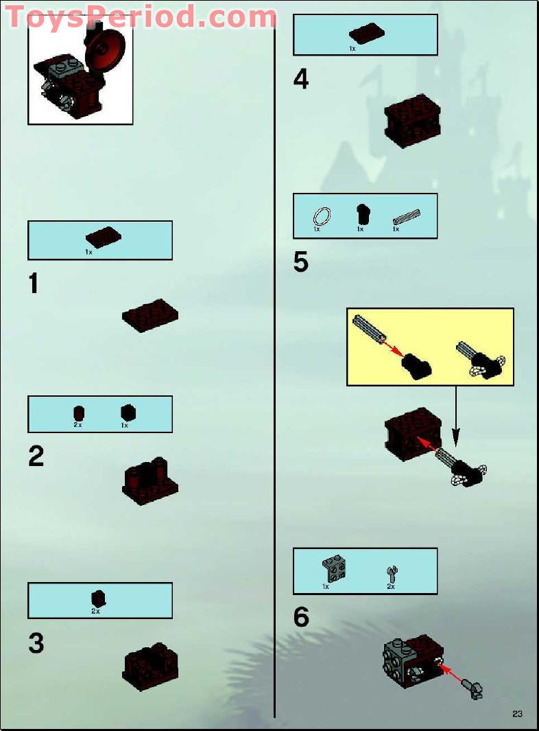 LEGO 10176 Royal King's Castle Instructions and Parts List