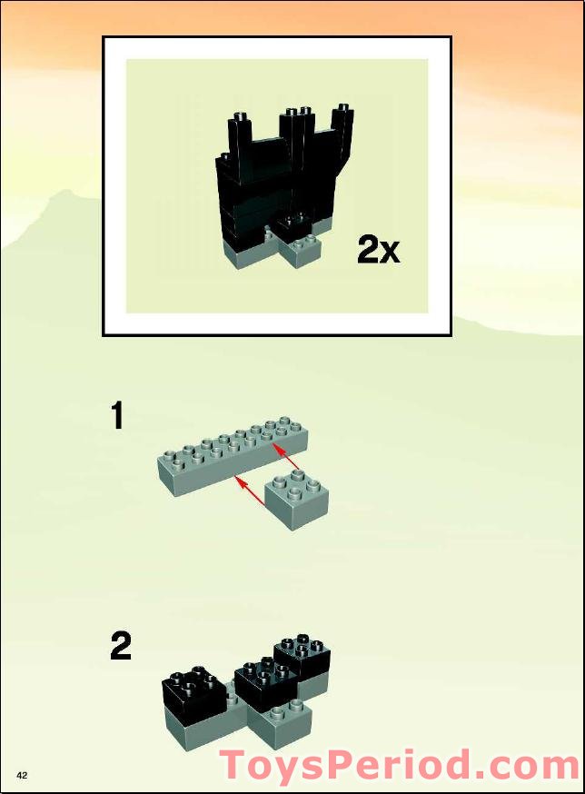 LEGO 4785 Black Castle Instructions and Parts List