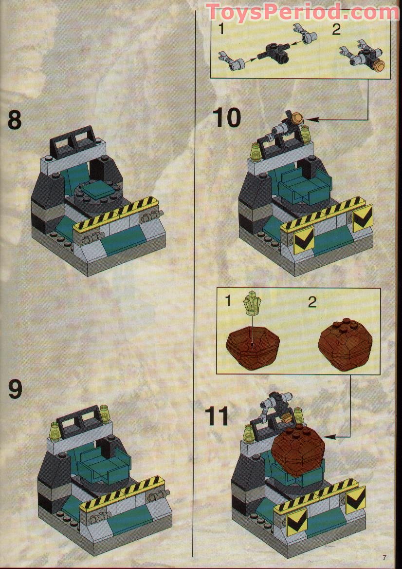 LEGO 4990 Rock Raiders Hq Instructions and Parts List