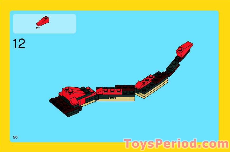 LEGO 4994 Fierce Creatures Instructions and Parts List