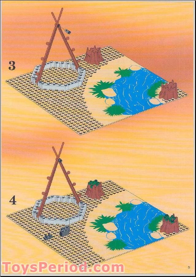 LEGO 6763 Rapid River Village Instructions and Parts List