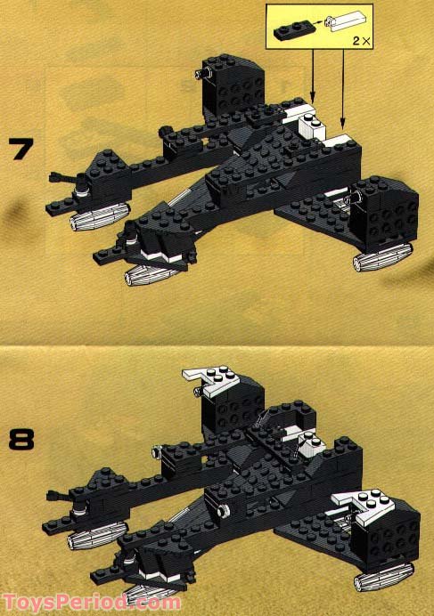 LEGO 6981 Aerial Intruder Instructions and Parts List