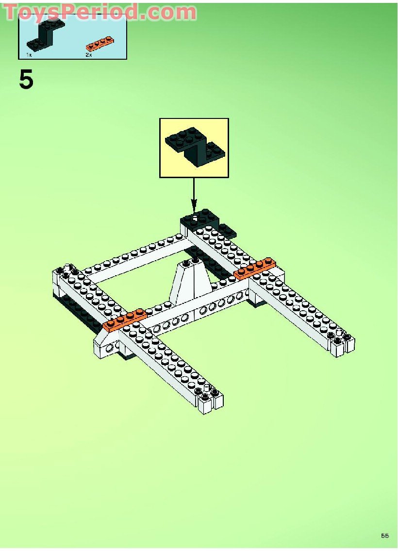 LEGO 7690 MB-01 Eagle Command Base Instructions and Parts List
