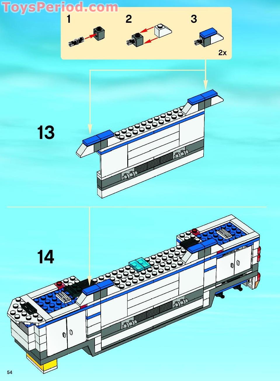 LEGO 7743 Police Command Center Instructions and Parts List