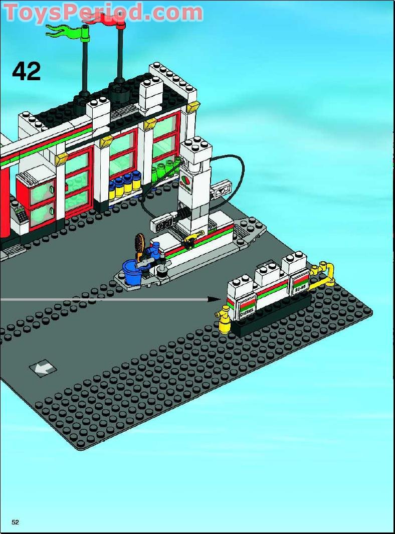 LEGO 7993 Service Station Instructions and Parts List